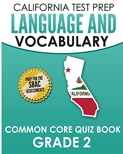 CALIFORNIA TEST PREP Language & Vocabulary Common Core Quiz Book Grade ...