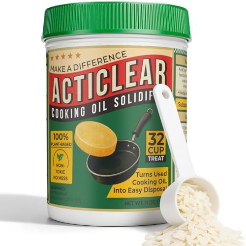 Amazon.com: ACTICLEAR Cooking Oil Solidifier - 11oz (32 Cups) Algae ...