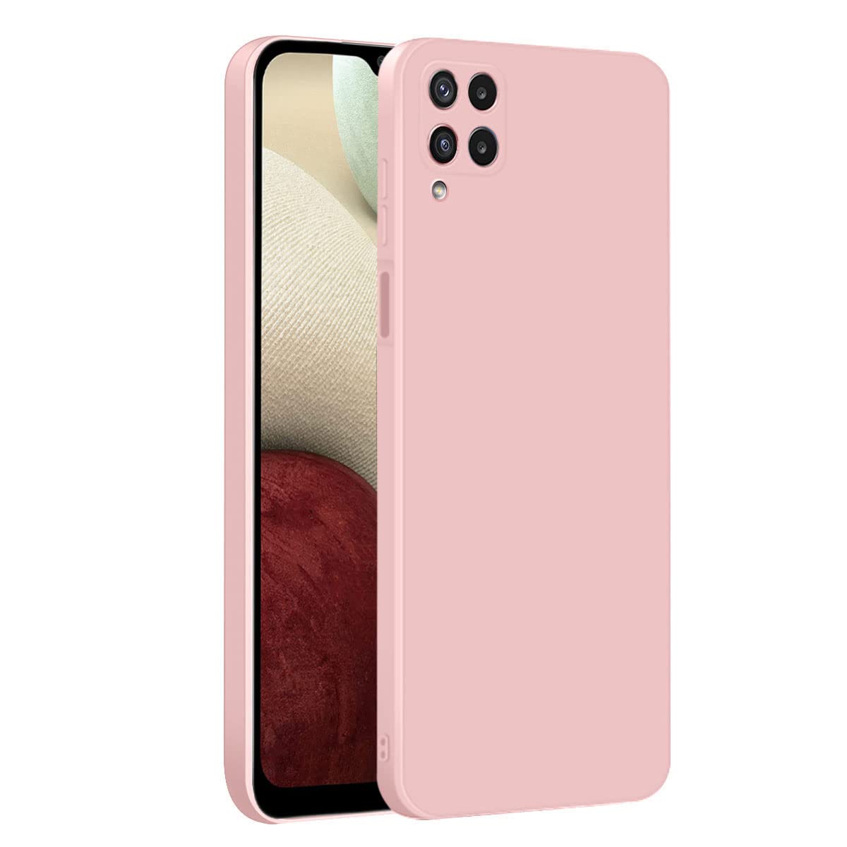LIRAMARK Silicone Soft Back Cover Case for Samsung Galaxy A12 / M12 ...