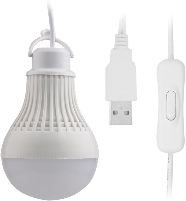 Amazon.com : Portable USB LED Light Bulb for Camping, Children Bed Lamp ...