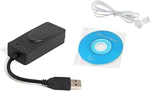 Amazon.com: DAGIJIRD Dual Ports USB 56K Voice Fax Data External Modem ...