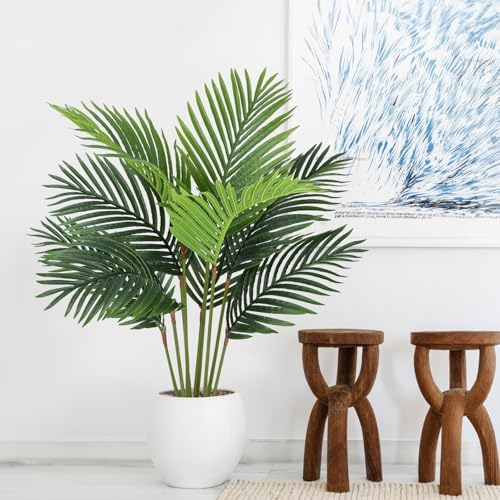 Amazon.com: Keeplush Artificial Palm Tree 4ft Tall Fake Indoor Decor ...