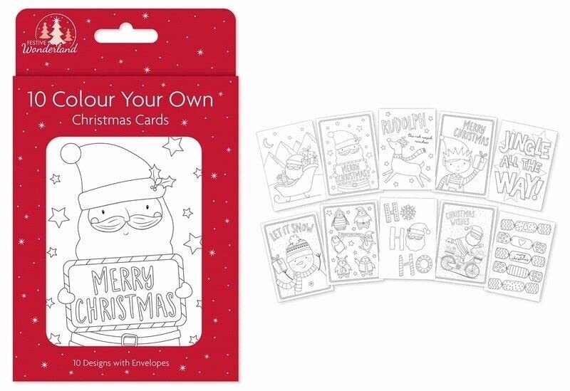 How To Make Printable Christmas Cards For Kids To Color Fingerprint