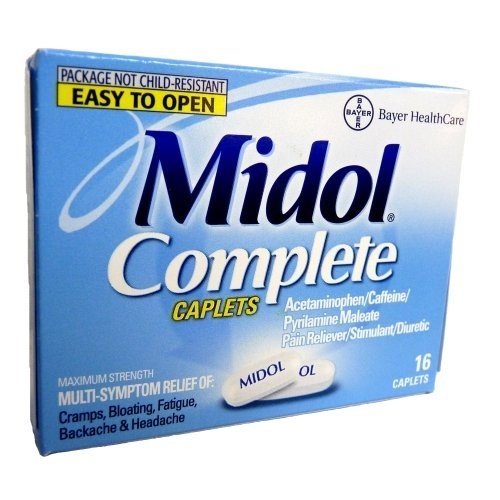 Midol Complete Caplets, 16-Count (Pack of 2), Packaging May Vary in ...