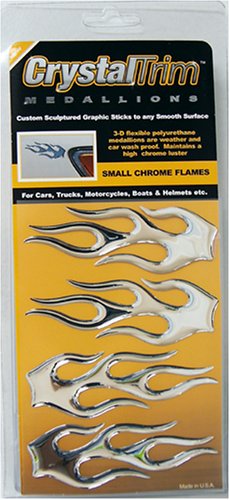 Magnegrafix Small Flames Chrome, Pack of 4 : Amazon.in: Car & Motorbike