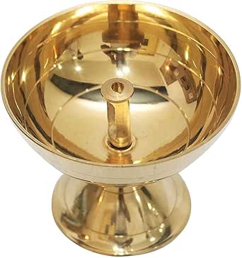 Amazon.com: LUXCKY Brass Diya Diyas Oil Lamps Chirag for Aarti Diwali ...
