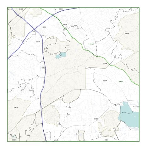 ZIP Code Wall Map of Tucker, GA ZIP Code Map Not Laminated: Amazon.com ...