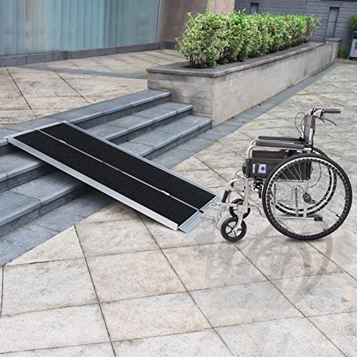 Snapklik.com : Portable Wheelchair Ramp 6FT,Non Skid Aluminum Foldable ...