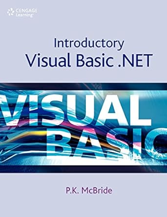 Introductory Visual Basic.Net: McBride, P.K.: 9781844801909: Amazon.com ...
