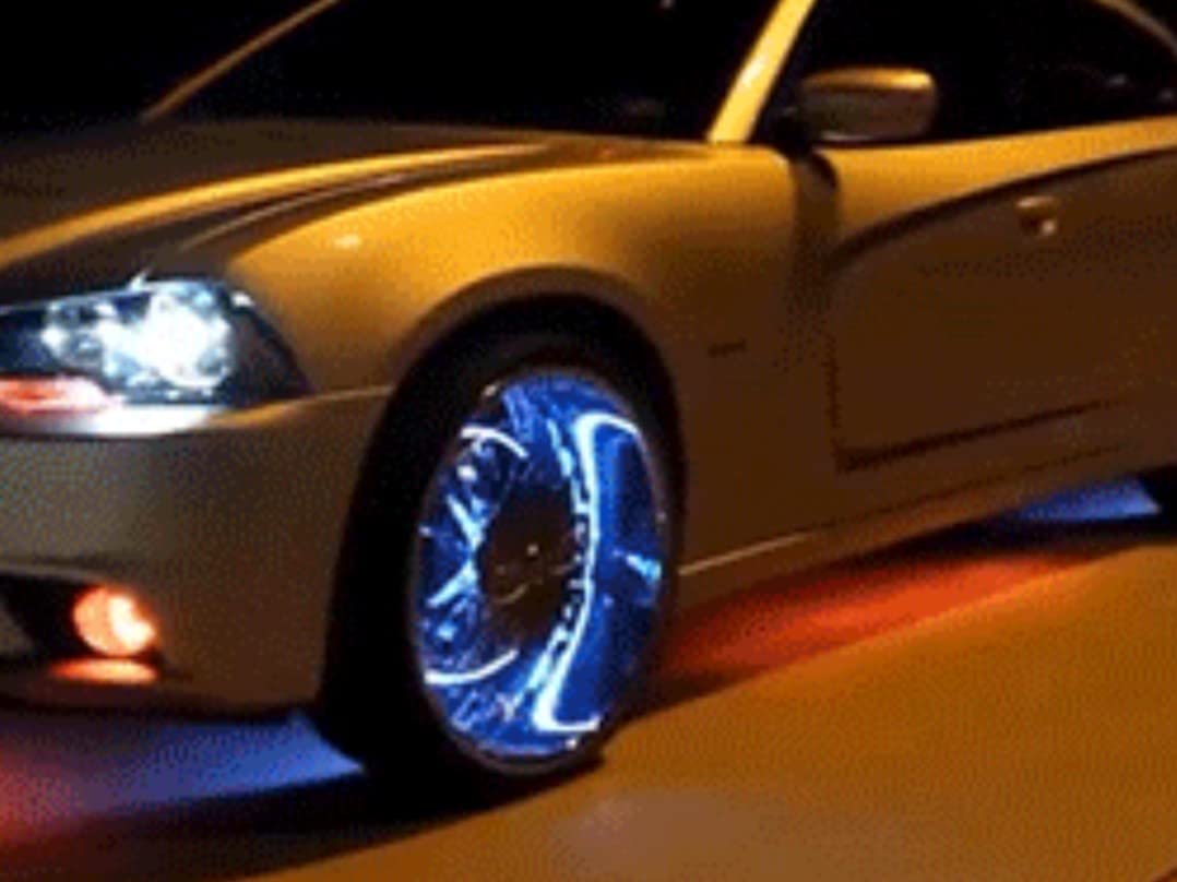 Amazon.com: ATREPIN Car Tire Wheel Valve Cap Lights, 4pcs Car Hub Lamp ...