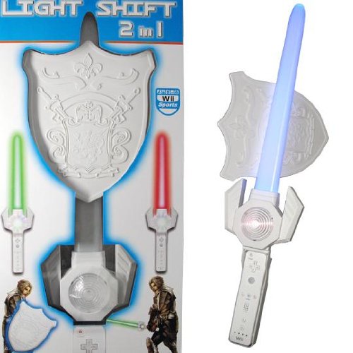 Amazon.com: 2 in 1 Light Sword with Shield for Nintendo Wii : Video Games
