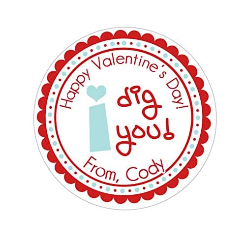 Amazon.com: Personalized Customized Valentine's Day Gift Stickers - Boy ...