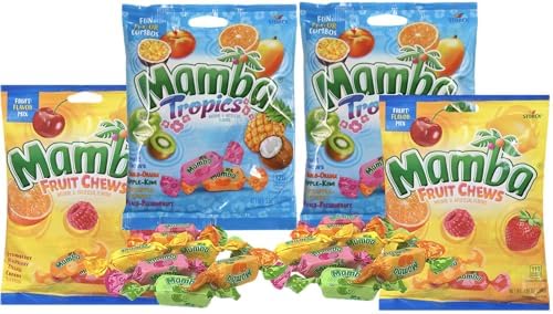 Amazon.com : Fruit Chews and Tropics Assorted Mamba Fruity Flavor Mix ...