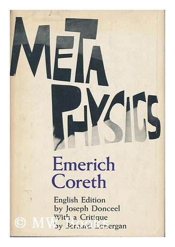 Metaphysics: Emerich Coreth, Joseph Donceel: Amazon.com: Books