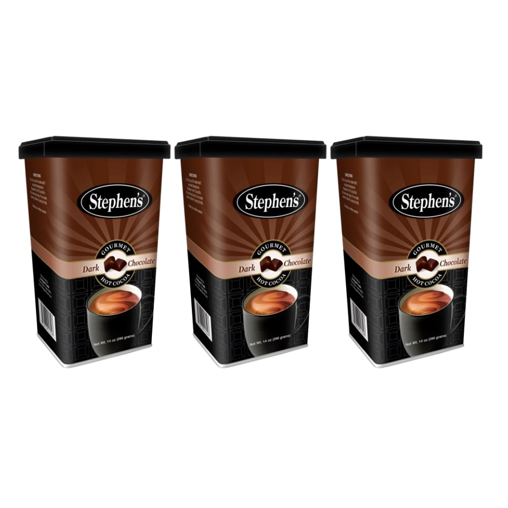 Amazon.com : Stephen's Gourmet Hot Cocoa, Dark Chocolate, 14 OZ (Pack ...
