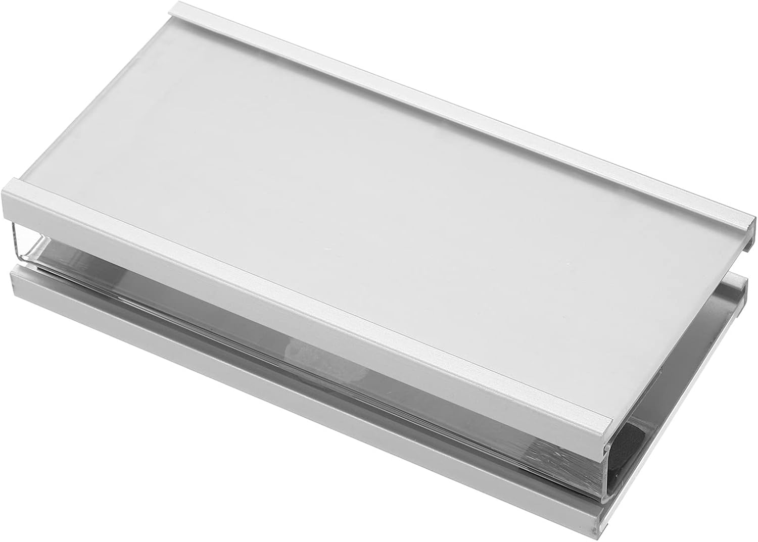 Amazon.com: PATIKIL 5.9 x 2.9inch Glass Cubicle Aluminum Name Plate ...