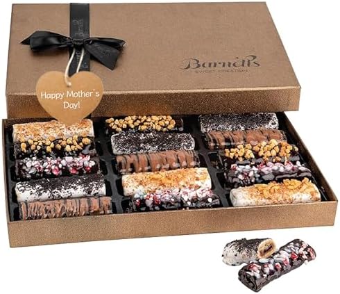 Amazon.com : Mothers Day Gift Basket, 24 Gourmet Biscotti, Chocolate ...