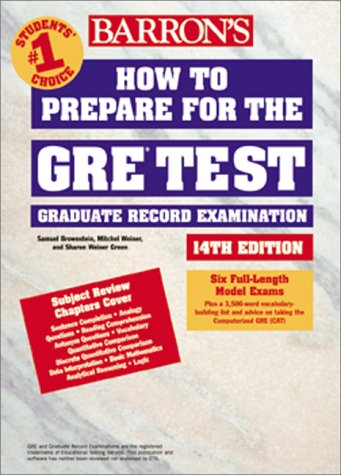 How To Prepare For The Gre Test, Graduate Record Examination: Green ...