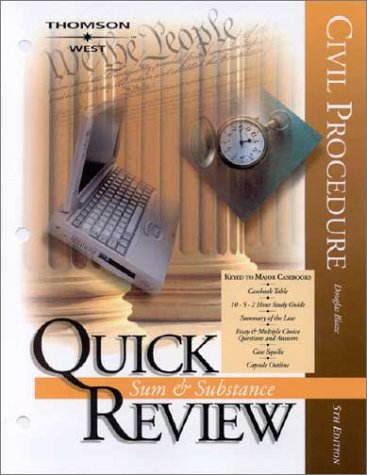 Sum and Substance Quick Review on Civil Procedure (Quick Reviews ...