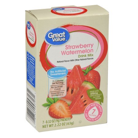 Amazon.com : Great Value Strawberry Watermelon Drink Mix 7 Packets ...