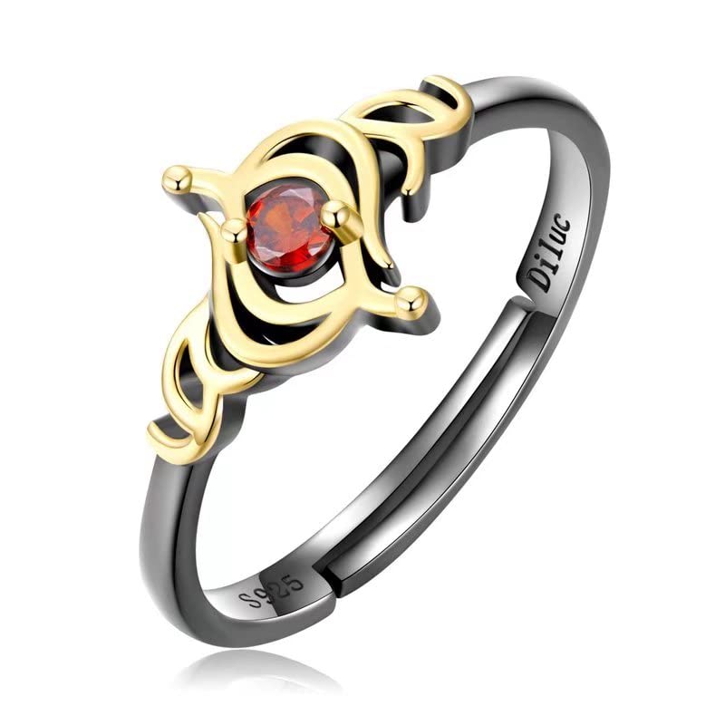 Buy Anime Genshin Impact Game Rings - 925 Sterling Silver Genshin ...
