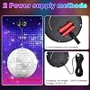 Joskeijky Rotating Disco Ball Motor Lights with Remote,18 LEDs for 12 ...