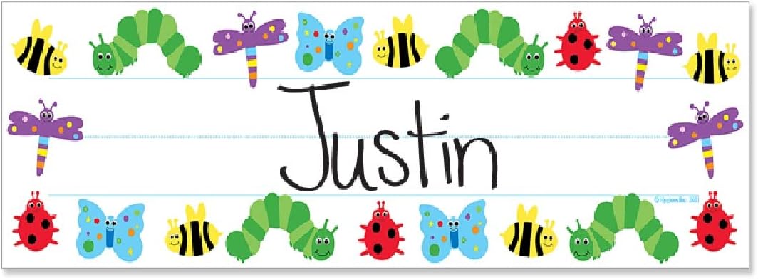 Amazon.com: Hygloss Products Bugs Kids Name Plates for Desks Cubbies ...