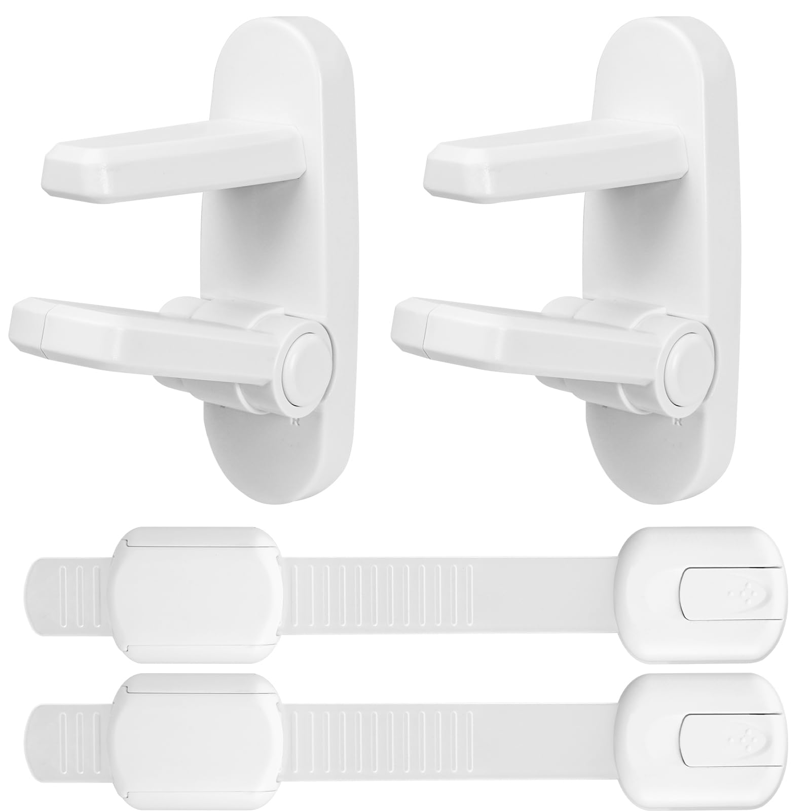 Amazon.com: RENAISSANT Baby Proof Kit, Safety Door Lever Locks and ...