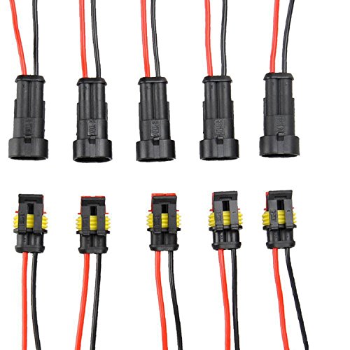 Auto Electrical Connector Kit 2 Pin Car Waterproof Plug - Want It All