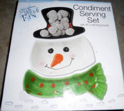 Buy Snow Much Fun Condiment Serving Set, Set of 3 Bowls Online at Low ...