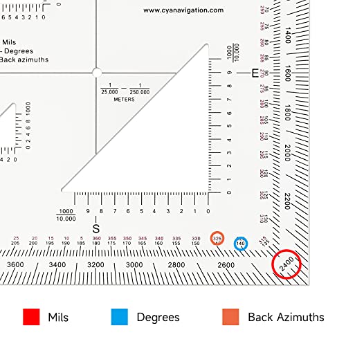Snapklik.com : Military Map Protractor Coordinate Scale Map For Land ...