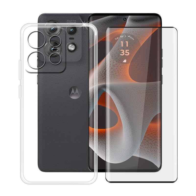 Amazon.com: HGJTFANY Phone Case + Screen Protector for Motorola Edge 50 ...