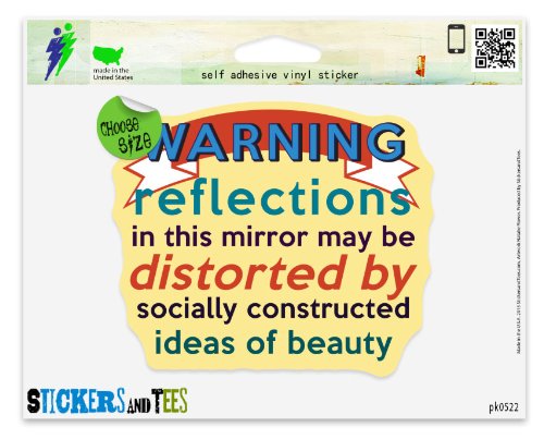 Amazon.com: Warning Reflections in This Mirror May Be Distorted Car ...