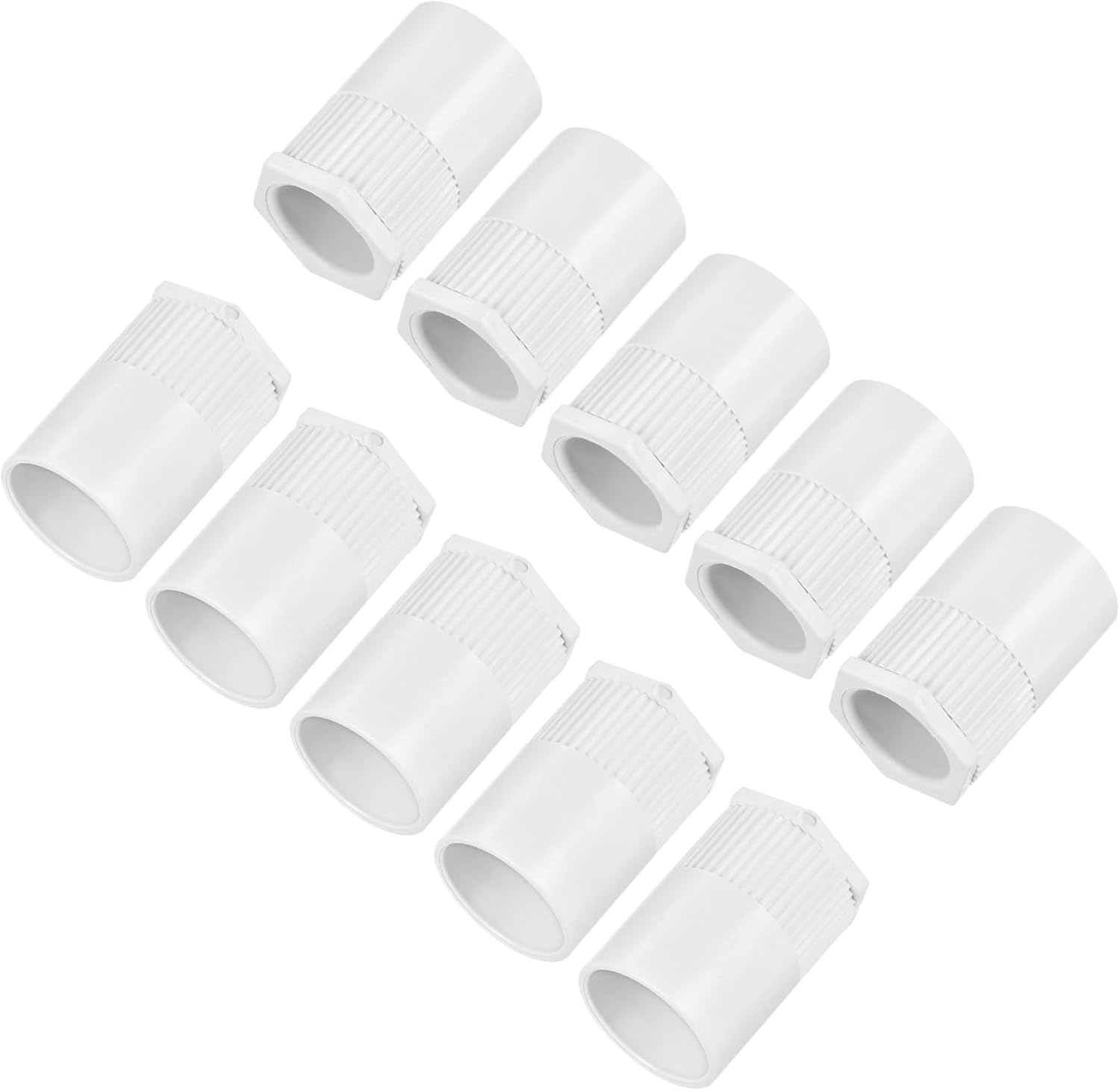 sourcing map 10PCS Conduit Adaptor Male PVC Lock Nut for 25mm Tube Dia ...