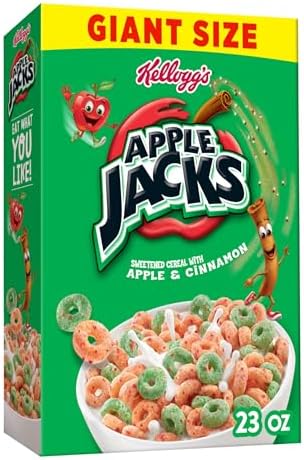 Amazon.com: Kellogg's Apple Jacks Glazed Donut Holes Breakfast Cereal ...
