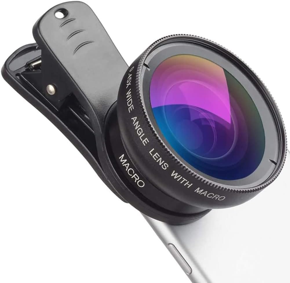 Amazon.com: Phone Camera Lens, Mobile Phone Wide-Angle Lens 0.45X ...