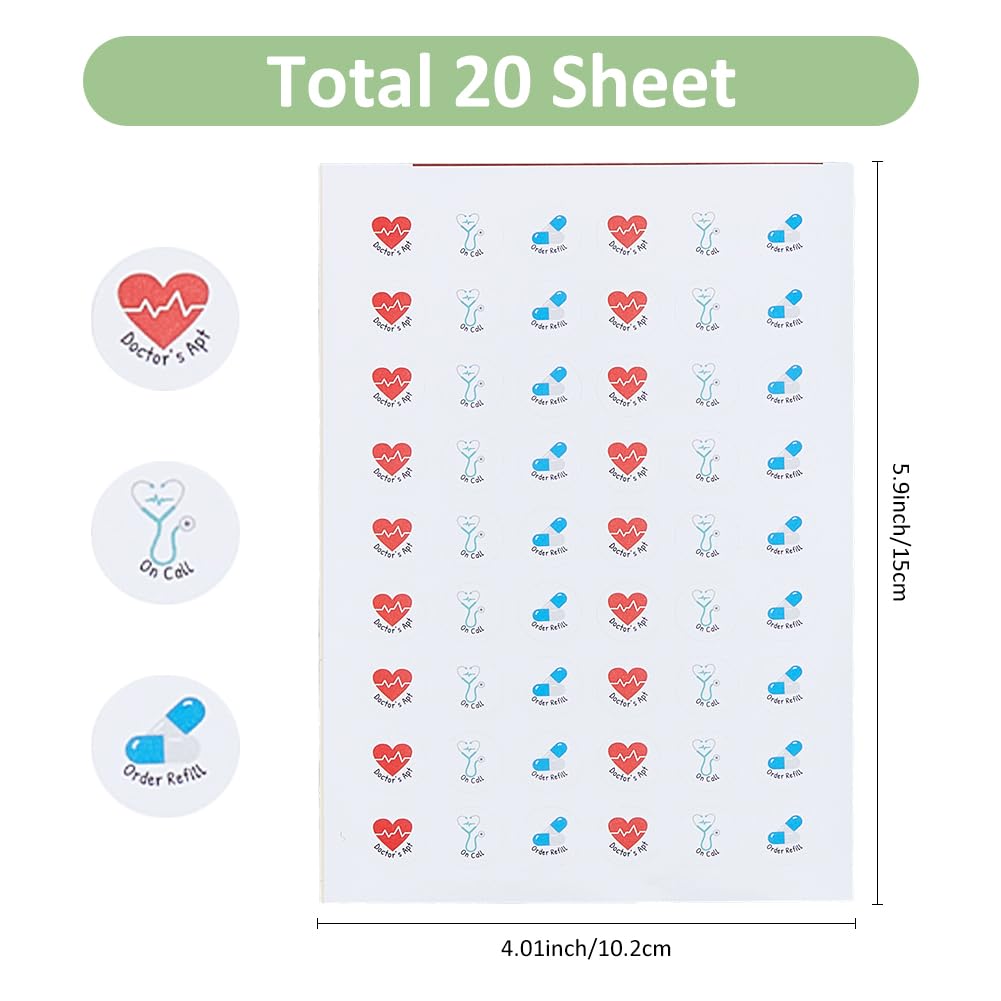 SUPERFINDINGS 20 Sheeet Doctor Nurse Planner Sticker Planner Crafting ...