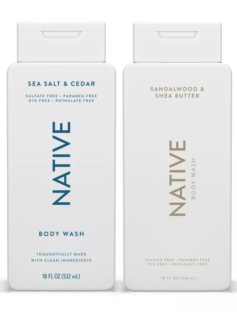 Snapklik.com : Native Body Wash 2-Pack: Sea Salt & Cedar + Sandalwood ...