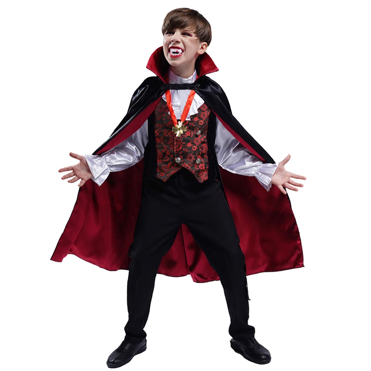 Snapklik.com : DSplay Boy Scary Vampire Costume Cosplay Halloween For Kids