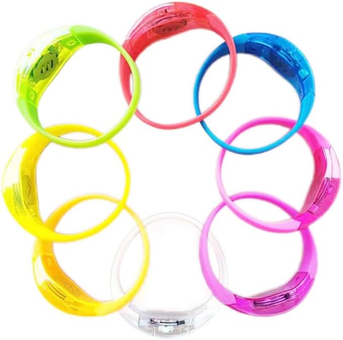 Amazon.com: Yooce Voice Activated Sound Control LED Flashing Bracelet ...