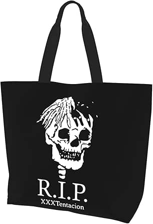 Amazon.co.jp: Teakea Men's Xxxtentacion Tote Bag, Casual Shoulder Bag ...