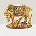 Buy Lakwal Golden krishana Cow and Calf Idol Golden Metal Krishana Cow ...