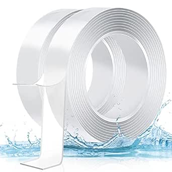 YCQYNHQ 2 Rollos de 5M de Nano Tape, Impermeable Cinta Doble cara ...
