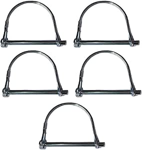 Tubular Folding Locking Pins, Galvanized, Set of 5, with Secure Spring ...