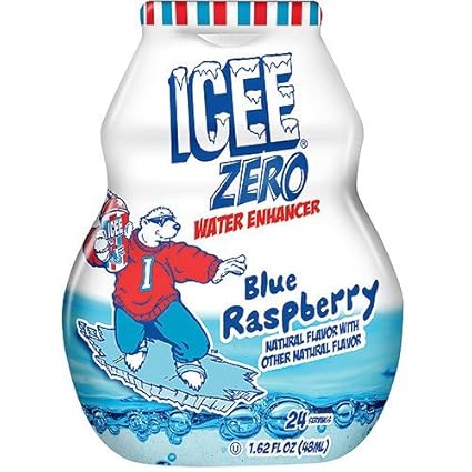 Amazon.com : Icee Zero Blue Raspberry Liquid Water Enhancer, 1.62 Fl Oz ...
