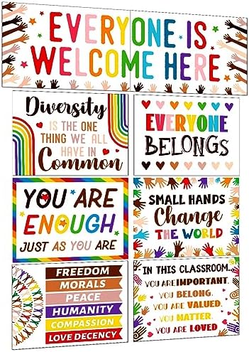 Amazon.com : Chuangdi 8 Pcs Classroom Decorations Bulletin Board Future ...