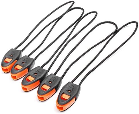 Amazon.com: 5 Pack Zipper Pull Whistles, Loud Emergency Survival ...