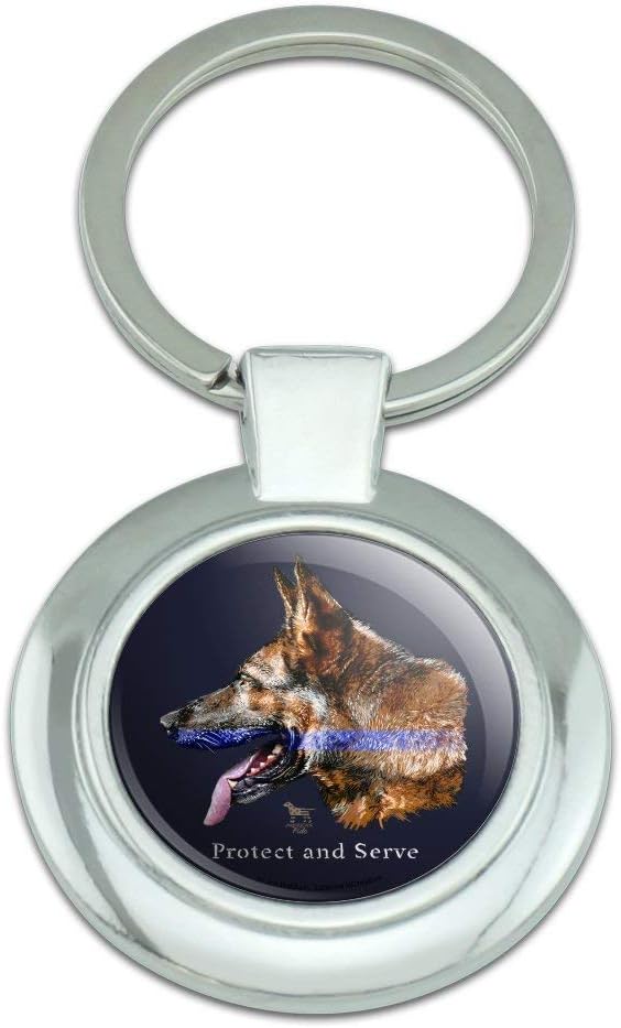 Law Enforcement Gifts Protect And Serve K9 Police Thin Blue Line German ...