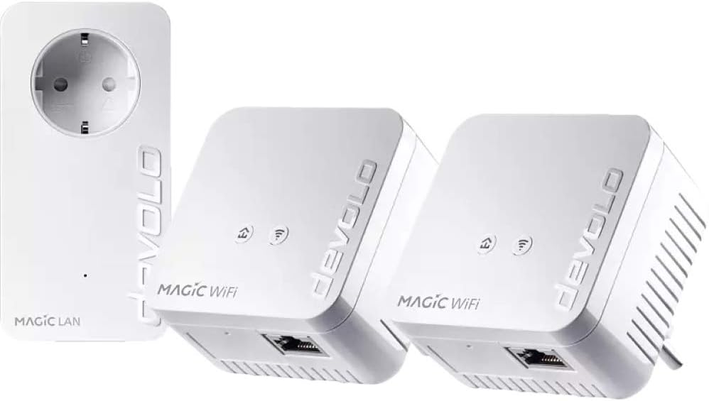 Devolo Magic 1 WiFi Mini Multiroom Kit (1200 Mbit, G.hn, Powerline ...