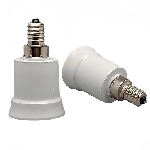 Amazon.co.jp: LCHUNYANG E12 E26 変換ソケット 0-250V 50/60Hz専用200W(2A)まで、PA難燃材熱に強い 、e12 e26 変換アダプタ(2個入り ...